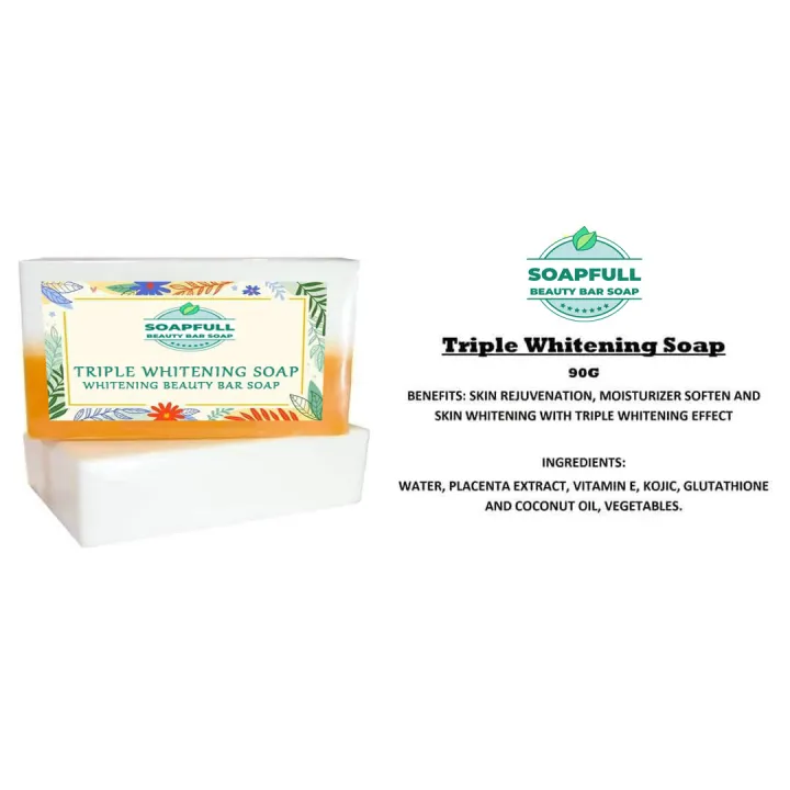 TRIPLE WHITENING Premium Skin Rejuvenating and Triple Whitening Bar ...