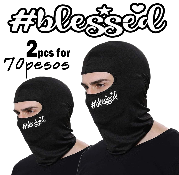 BLEESED logo Motorcycle Balaclava Helmet Full face Mask Bonnet NO FOAM ...