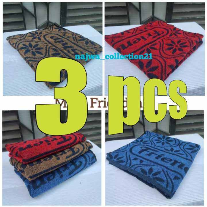 PAKET ISI 3 pcs/ handuk uk 75x150 Handuk Besar Dewasa Jumbo Tebal ...