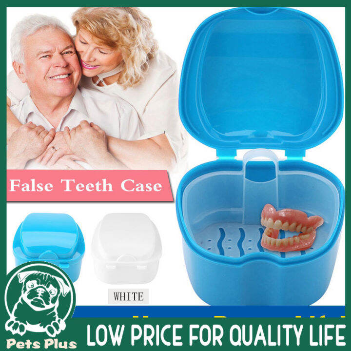 ★Same Day Shipping★ Denture Bath Box Cleaning teeth Case Dental False ...