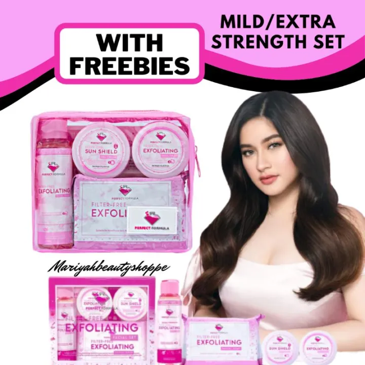Perfect Formula Filter- free Exfoliating Mild & Extra Strength Set with Freebie | Lazada PH