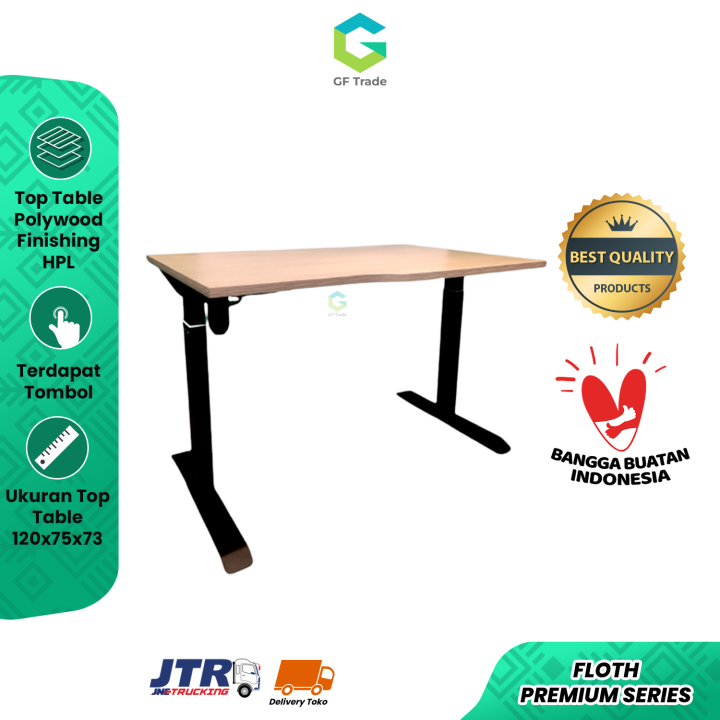 Automatic adjustable desk/Meja Electric Otomatis/Electric Work Gaming ...