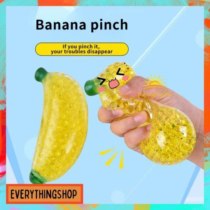 TIKTOK Banana Mesh Ball Anti Stress Reliever Grape Mood Squeeze Relief ...