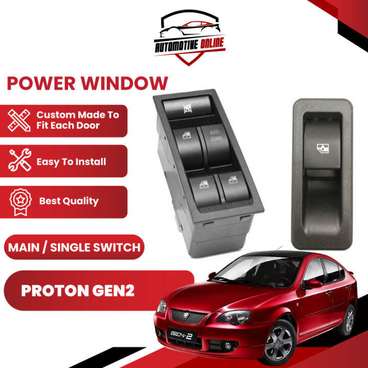 Proton Gen 2 Power Window OEM Power Window Single Switch and Main ...