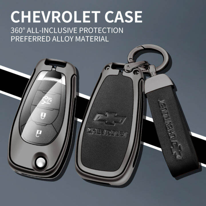Zinc Alloy Leather Smart Car Key Case Cover Keyless Fob Shell Holder ...