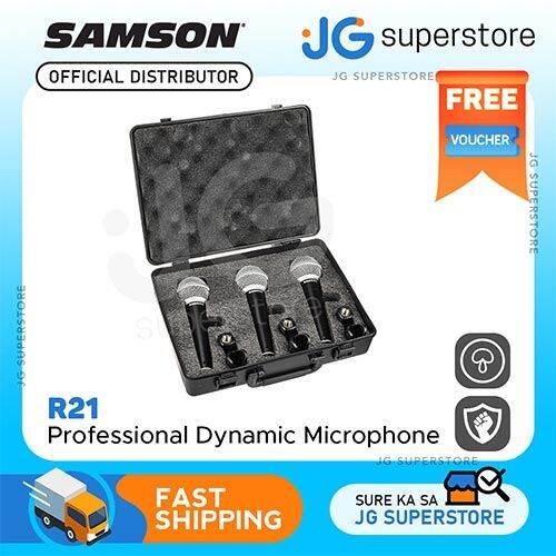 Samson R21 Dynamic Handheld Microphone Triple-Pack for Vocal and ...