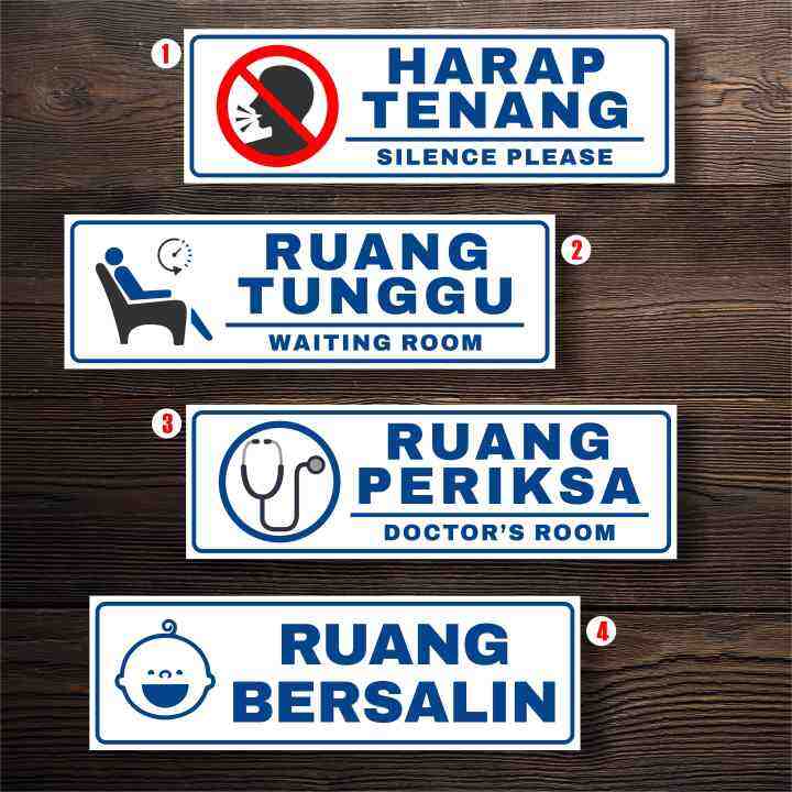 Sticker Waterproof Klinik Ruang Tunggu Ruang Periksa | Lazada Indonesia