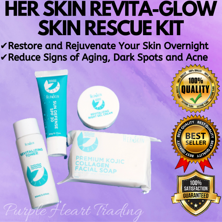 HER SKIN Revita-Glow Skin Rescue Kit HerSkin Rejuvenating Set by Kath ...