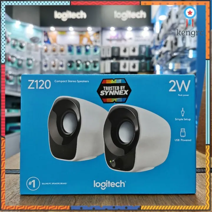 Logitech ลำโพง Z120,Stereo Speaker 3.5mm input ใช้ไฟจาก USB (ลำโพง ...