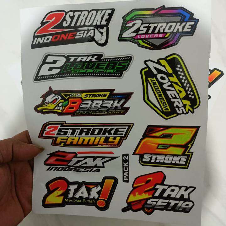 STIKER PACK 2 STROKE LOVERS | Lazada Indonesia