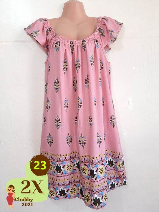 iChubby Plus Size (2XL), Floral Print, Challis Fabric, Butterfly Strap, Sleeveless, Loose ...