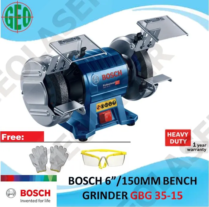 Bosch GBG 35-15 Professional 6inch/150mm 350 Watt Double Wheel Bench ...