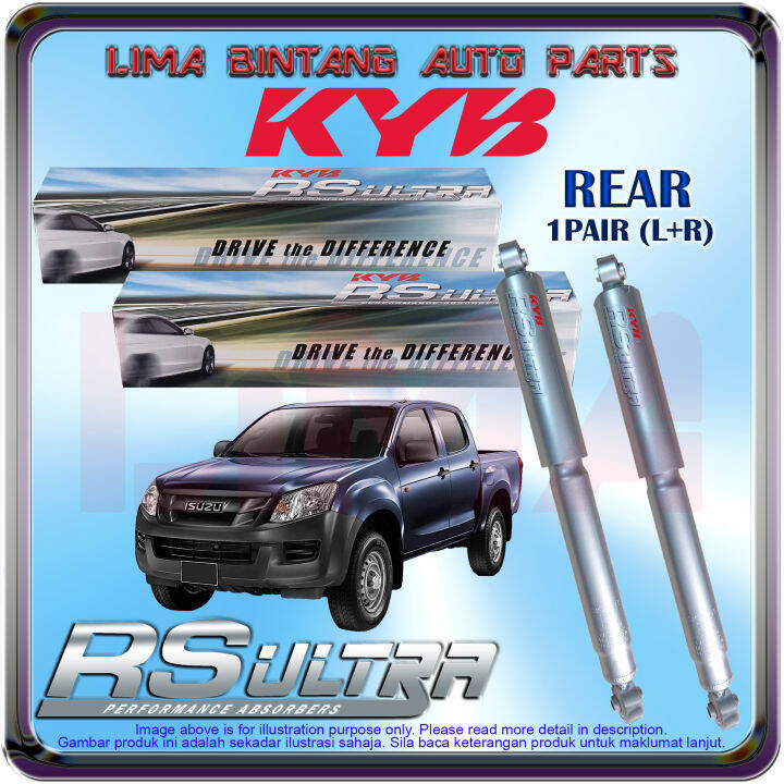 Isuzu Dmax RT50 Rear Shock Absorber Heavy Duty RS ULTRA KAYABA KYB | Lazada