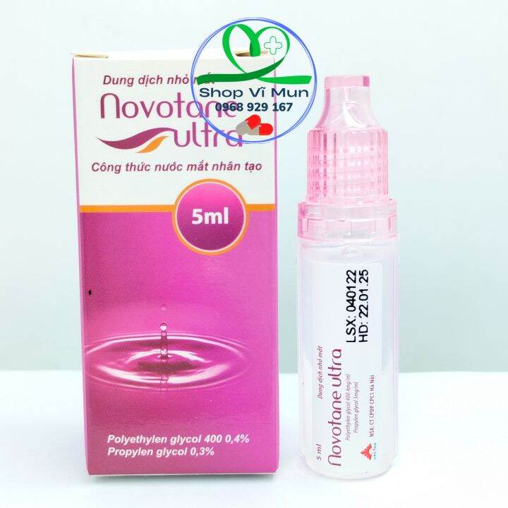 Novotane Ultra – Nước mắt nhân tạo giảm tạm thời các chứng rát và kích ...