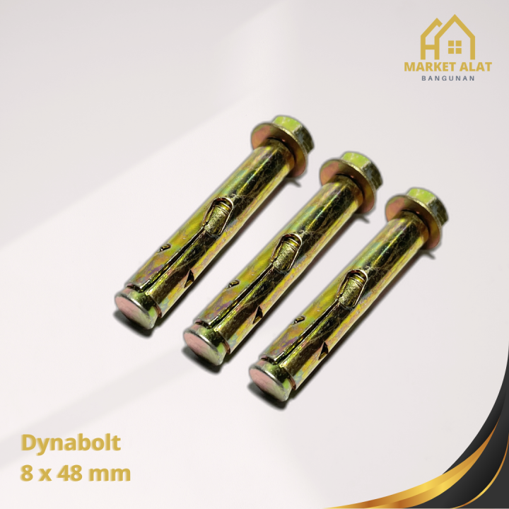 Dynabolt 8 x 48 mm / Dinabolt 8mm x 48mm / Baut Tanam Tembok / Anchor ...