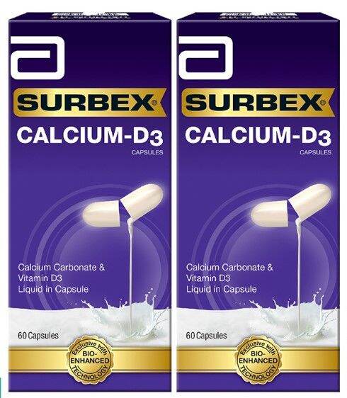 SURBEX CALCIUM-D3 CAPS EXPIRY 2024/06 | Lazada