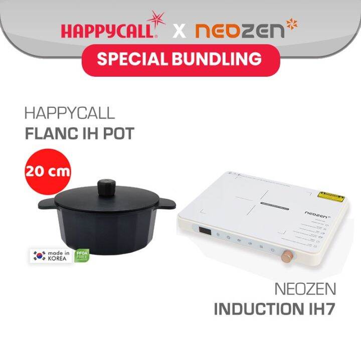 Neozen Induction Stove IH7 + Happycall Flanc IH Pot 20 cm | Lazada ...