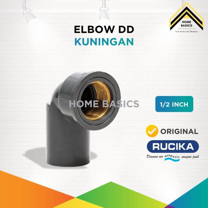 Elbow Drat Dalam Kuningan Rucika / Knee Fitting Pipa / Sambungan PVC ...