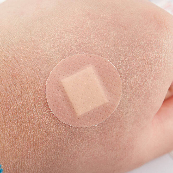 Sjqgqx 50Pcs Round First Aid Waterproof Healing Wounds Adhesive Bandage ...