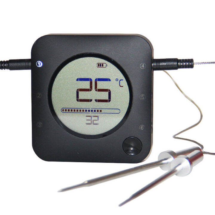 Wireless BT Barbecue Thermo-meter Probe Baking Thermo-meter Connected ...