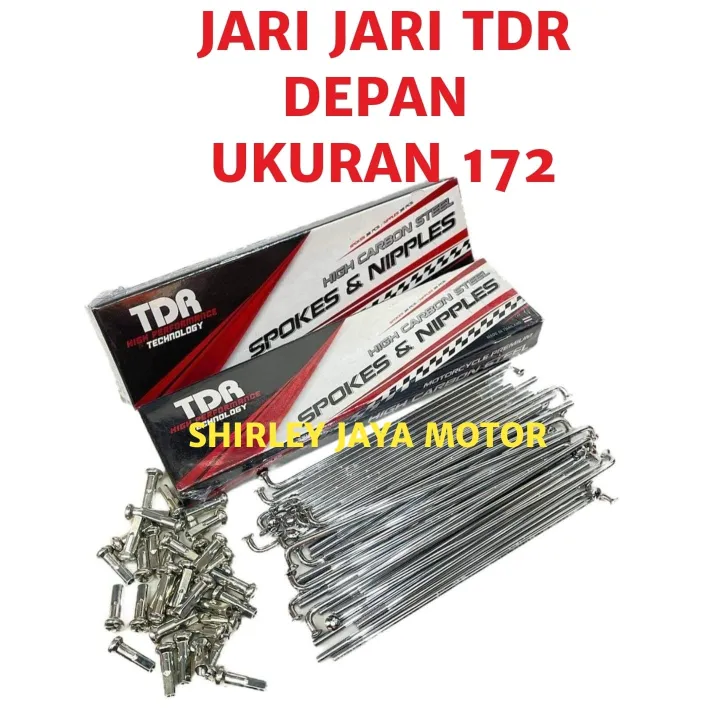 RUJI TDR JARI JARI TDR CHROME UKURAN 9 172 RING 17 DEPAN SMASH LAMA NEW ...