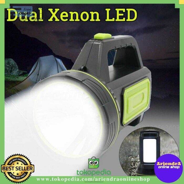 Senter LED Super Terang Bisa Di Charge 10W 13500 Lumens-Hitam(C8L5 ...