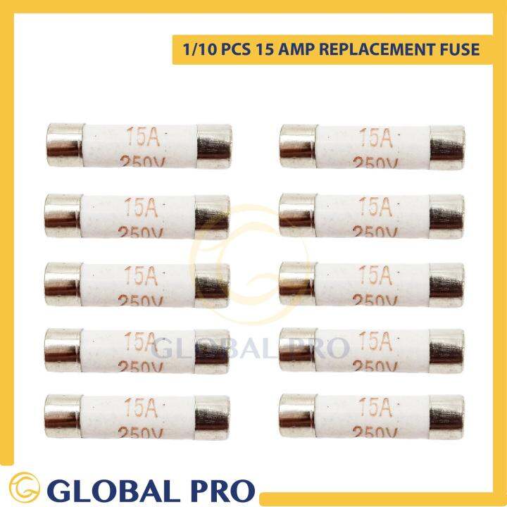 10 PCS 15A Domestic Plug Top Fuse BS1362 250V | Lazada