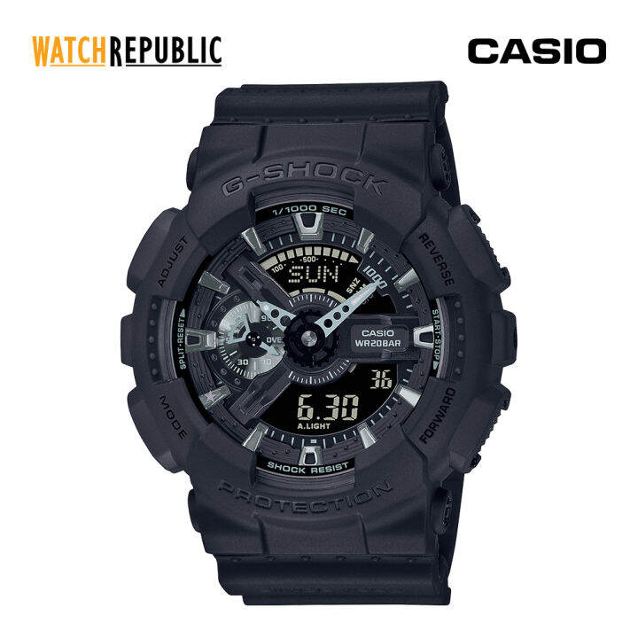 Casio G-Shock Basic Black Resin Digital Watch For Men CGA-114RE-1ADR ...