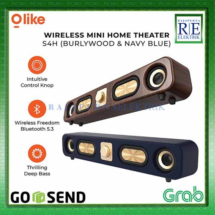 Olike Speaker Bluetooth Stereo Soundbar Portable wireless S4H Original ...