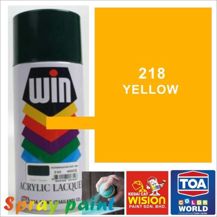 TOA Win All-Purpose Aerosol Spray 400ml - 218 Yellow | Lazada