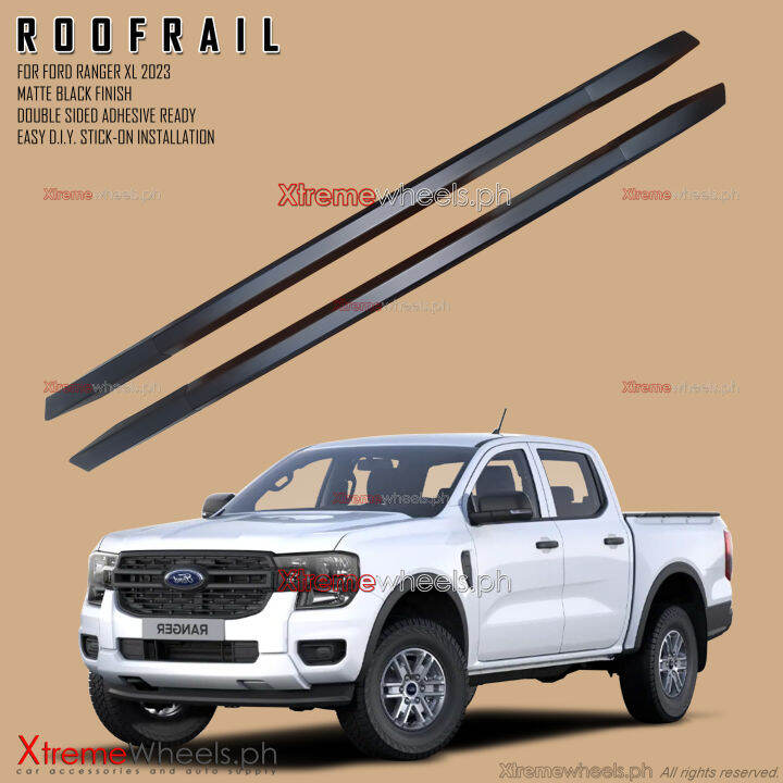 2023-2024 All New Ford Ranger All Variant Roof Rail / Roofrail Matte ...