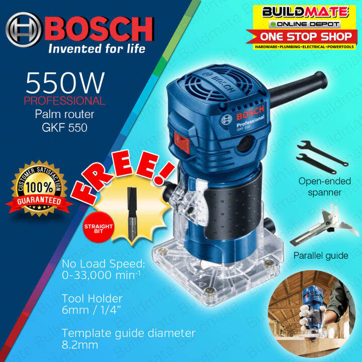 BOSCH Professional Palm Router / Trimmer 550W COC GKF 550 + FREE 1 ...