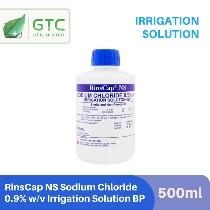 GTC Official Store / RinsCap NS Sodium Chloride 0.9% w/v Irrigation ...