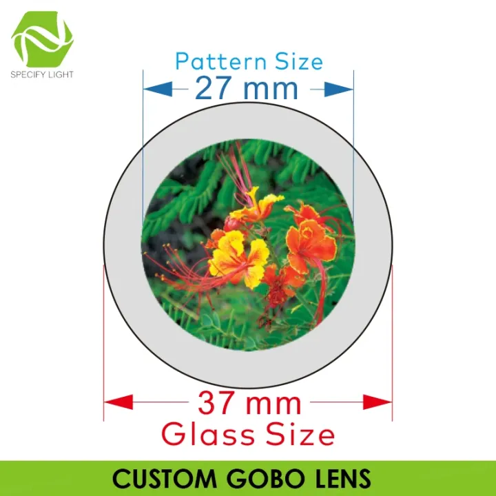 Customized Logo Projector 37mm Diameter Bar Text Gobo Advertising ...