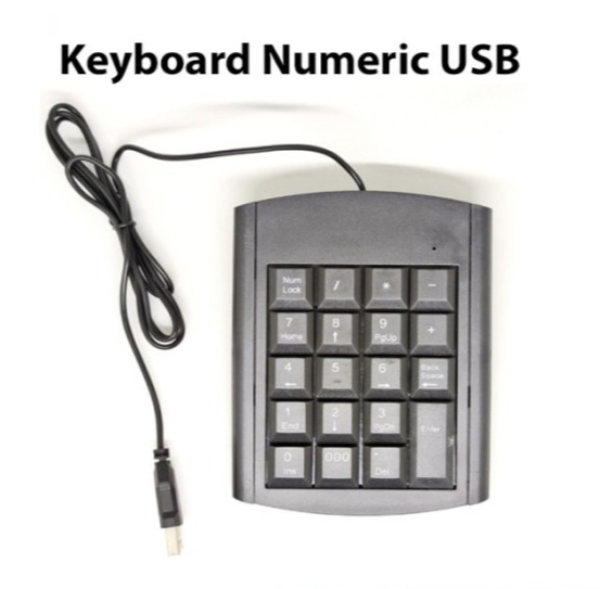 Keypad Numeric Keyboard Angka USB Calculator Num Lock Akunting | Lazada ...