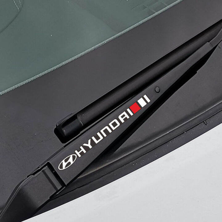 2Pcs Hyundai Car Wiper Laser Sticker Reflective Decorative Car Stickers ...
