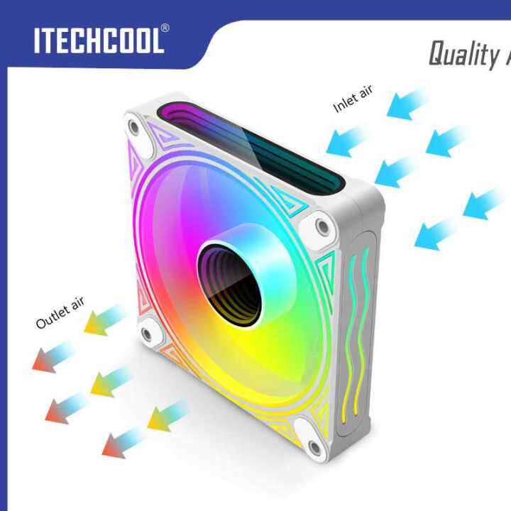 120mm PC Computer Case Fan 5V 3PIN ARGB Luminous Chassis Cooling Fan ...