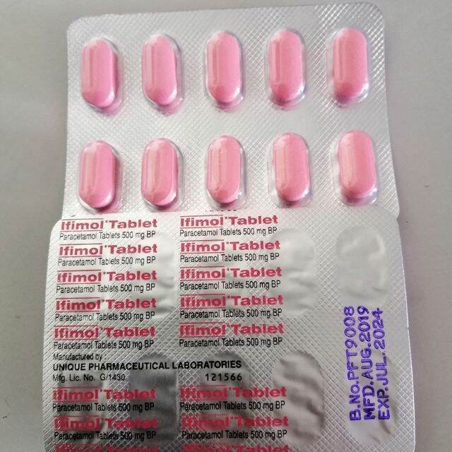 Untuk Demam, Sakit Kepala, Painkiller Ifimol 500mg (Paracetamol) 10 ...