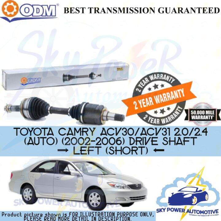 TOYOTA CAMRY ACV30/ACV31 2.0/2.4 (AUTO) (2002-2006) ODM (CYCAR) DRIVE ...