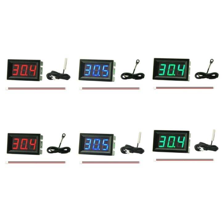 ☄ Digital Display Thermometer Temperature Sensor Probe Detector Gauge ...