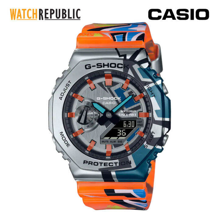 Casio G-Shock Casioak Metal Covered Multi Resin Digital Watch For Men ...