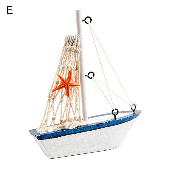venicenight Miniature Fishing Boat Creative Eye-catching Wooden ...