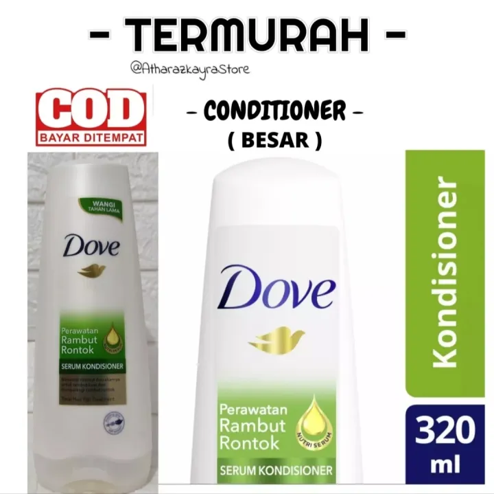 Dove Conditioner Perawatan Rambut Rontok 320 ml Kondisioner MURAH ...