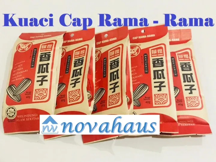 蝴蝶香瓜子 Kuaci Majerin Cap Rama Rama 40g/pack | Lazada
