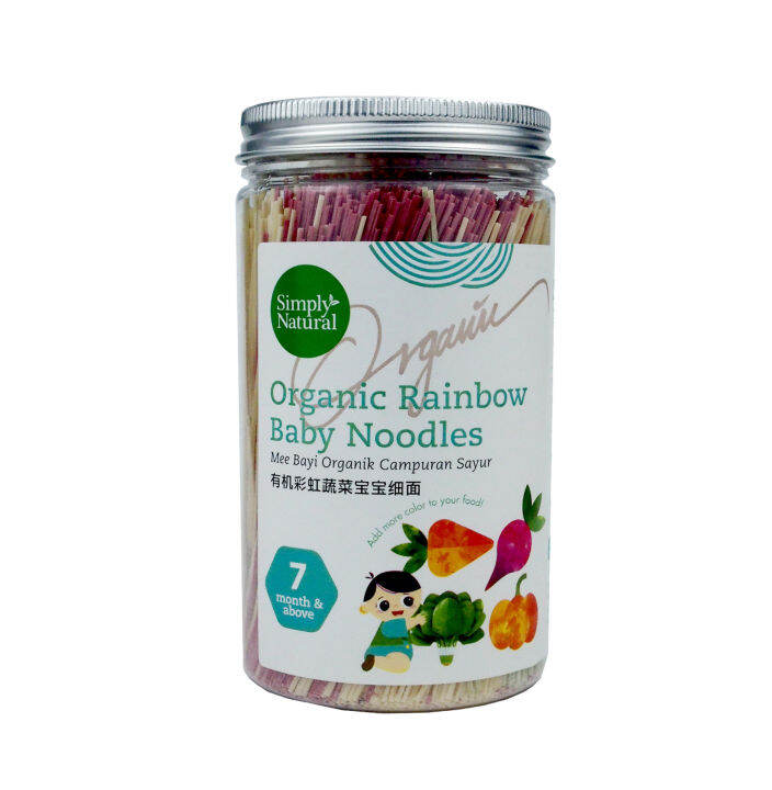Simply Natural Organic Rainbow Baby Noodles Malaysia (200g) | Lazada