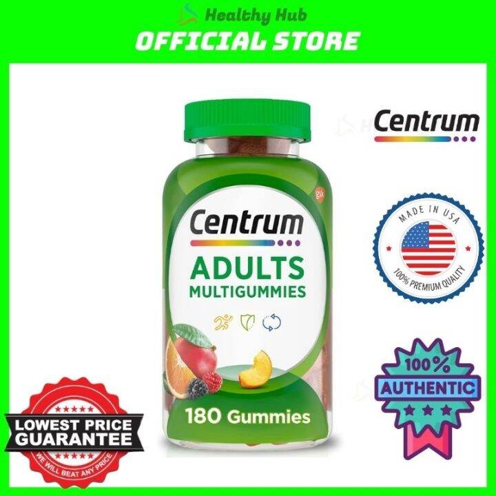 Centrum Adults MultiGummies Multivitamin for Adults Multimineral ...