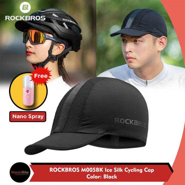 ROCKBROS M005BK Topi Sepeda Cycling Cap Bike Hat Ice Silk Breathable ...