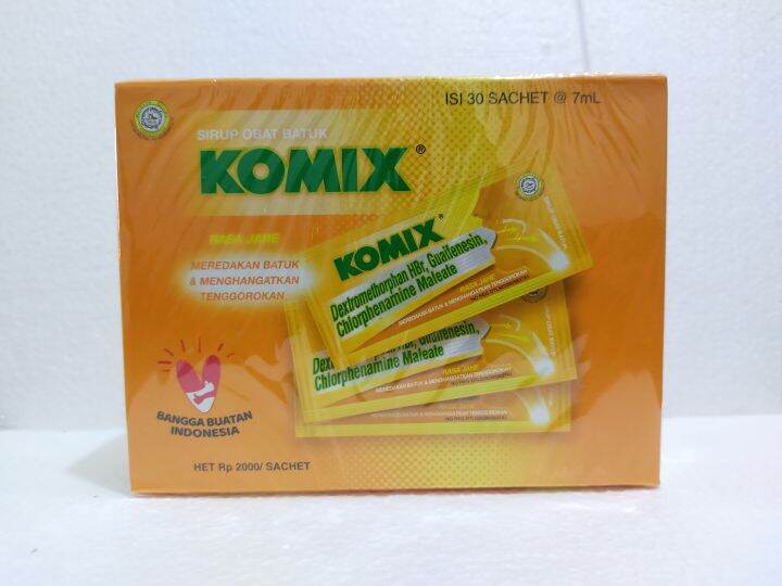 Komix Jahe Box 1 box isi 30 sachet | Lazada Indonesia