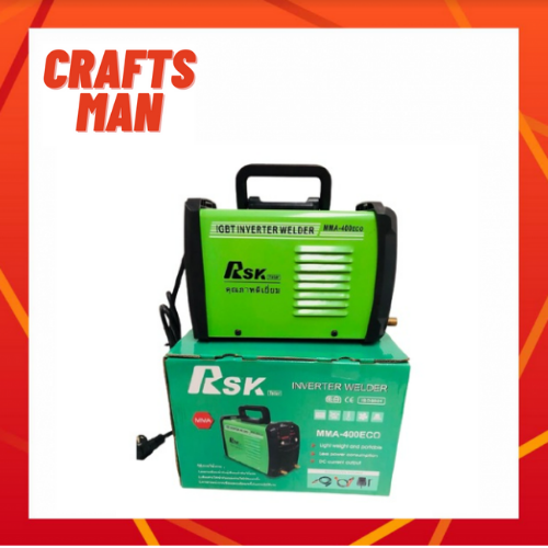 RSK ตู้เชื่อม MMA-400 ECO รุ่น 2 ปุ่ม Mini Inverter IGBT 400A อุปกรณ์ครบพร้อมใช้งาน | Lazada.co.th