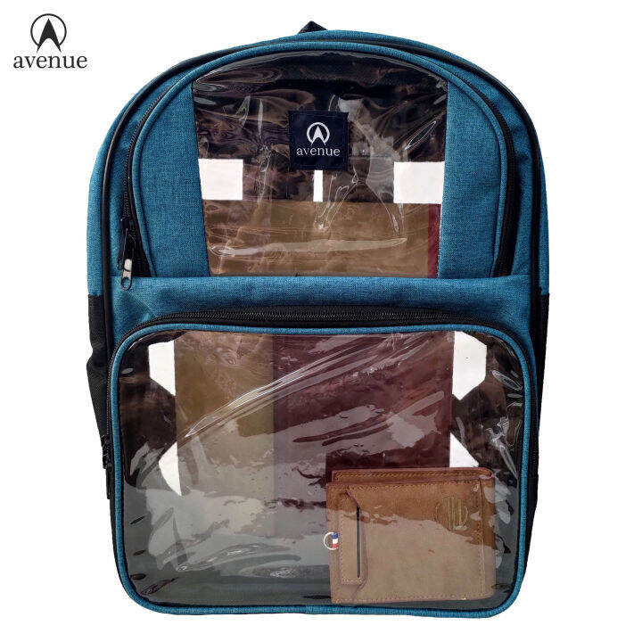 Avenue #3203 Transparent Backpack PVC Bag Knapsack | Lazada PH